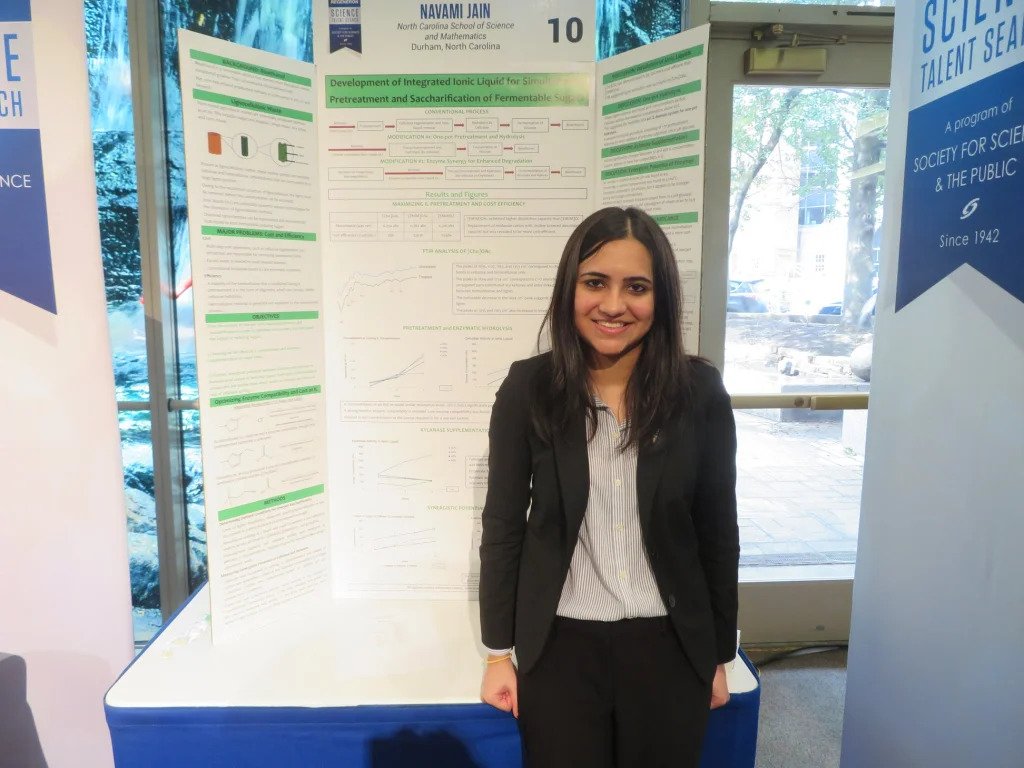 Navami Jain은 바이오에탄올 혁신을 위한 Regeneron 결선 진출자입니다.