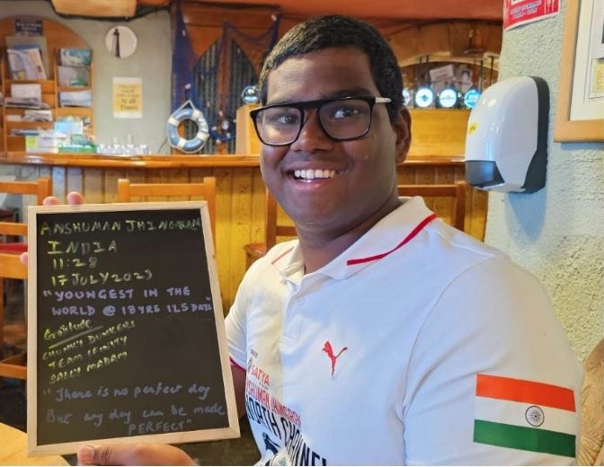 Anshuman Jhingran: el nadador más joven del mundo en el Canal Norte