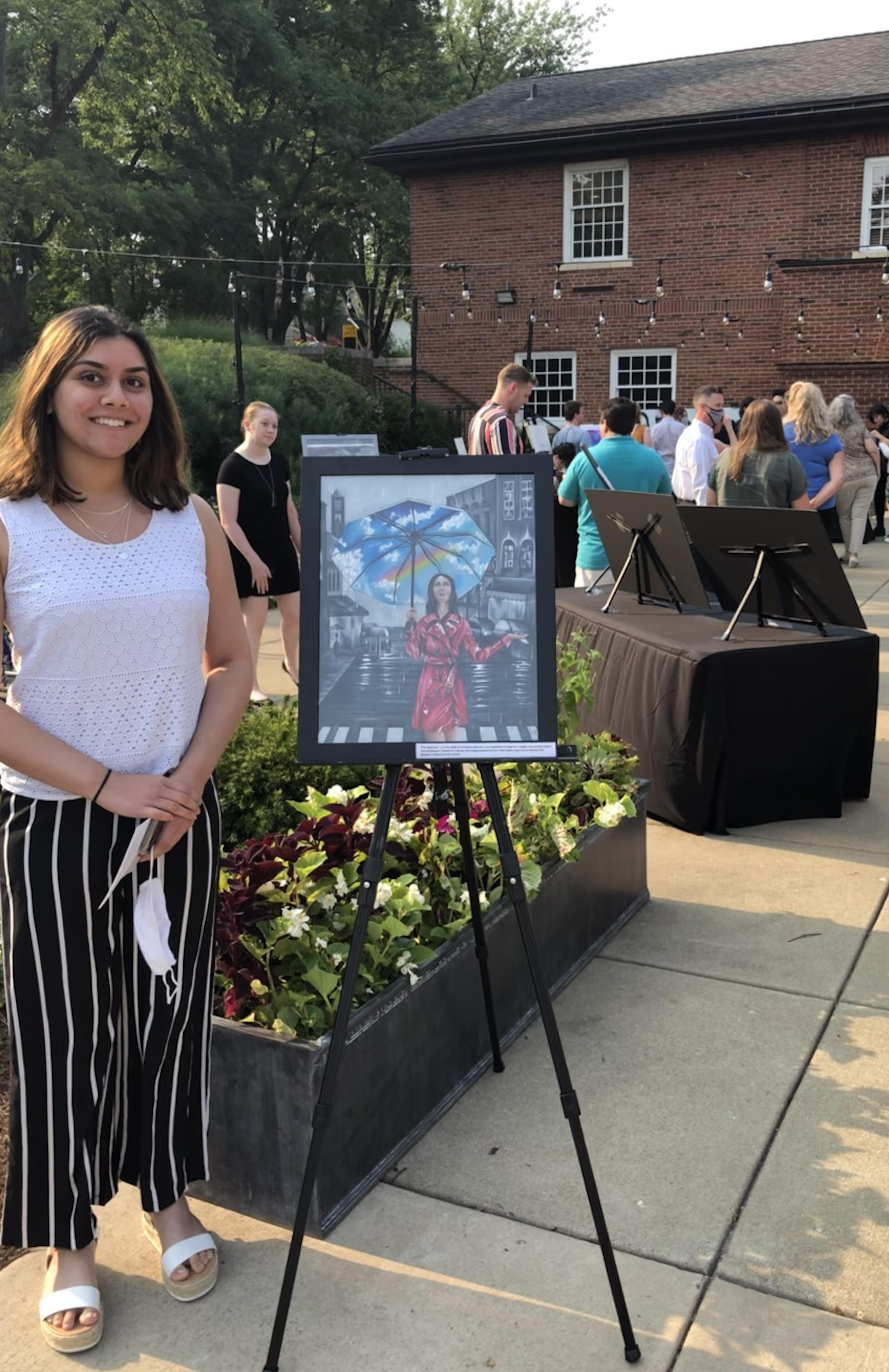 Tiya Madhavan | teen artist creates awareness through artwork